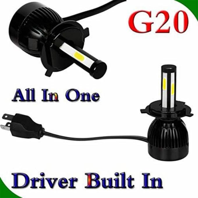 Car LED Headlight Bulbs - G20 80W 6000K White Light LED Headlamp ...