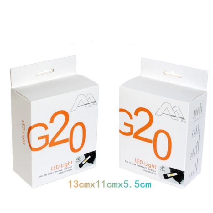Car LED Headlight Bulbs - G20 80W 6000K White Light LED Headlamp ...