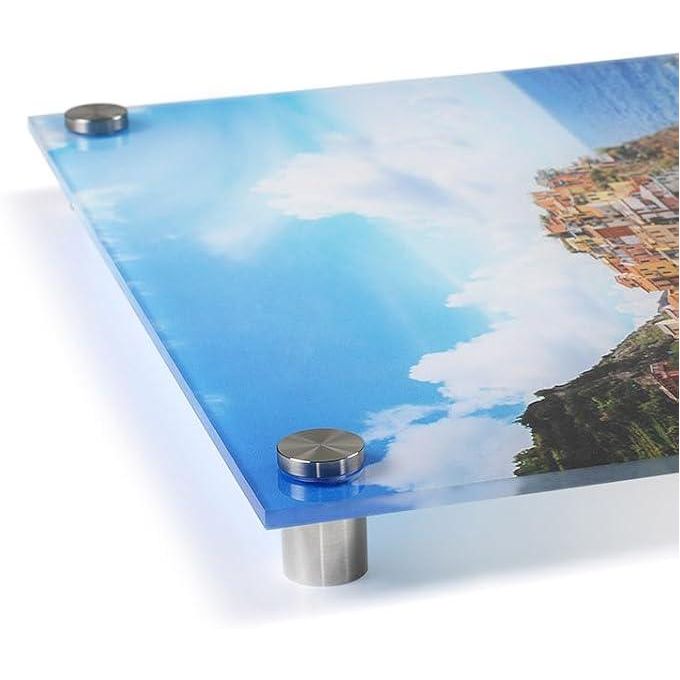SM4U Clear Acrylic Wall Mount Display Frame, Floating Design with Brass ...