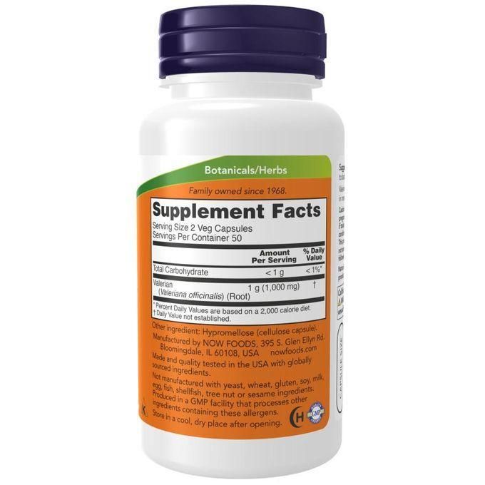 Valerian Root 500 Mg, 100 Caps - Now - Jumia Egypt