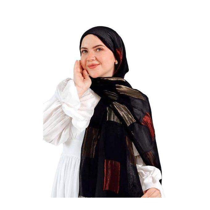 Iranian Modal Evening Scarf in Gold – Soft Treated Cotton