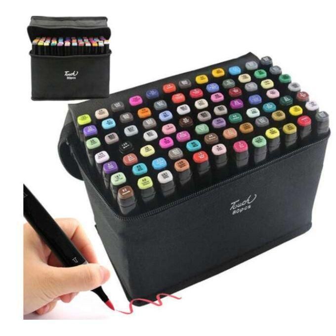 (Touch) 80 Color Dual Tip Crayons for Drawing and Coloring - Touch ...