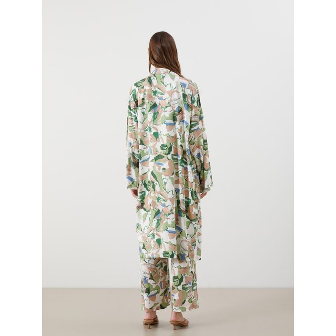 Shawl Collar Floral Oversize Women's Kimono - LC Waikiki