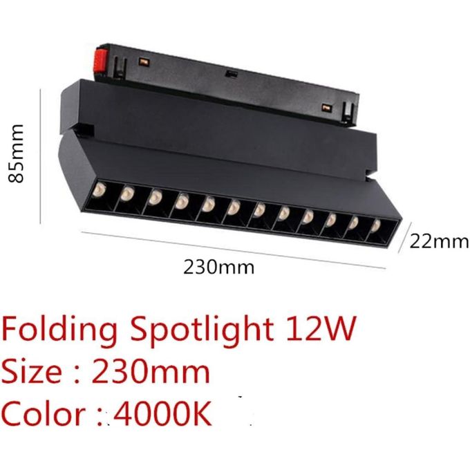 Magnetic track light system magnet ceiling recessed