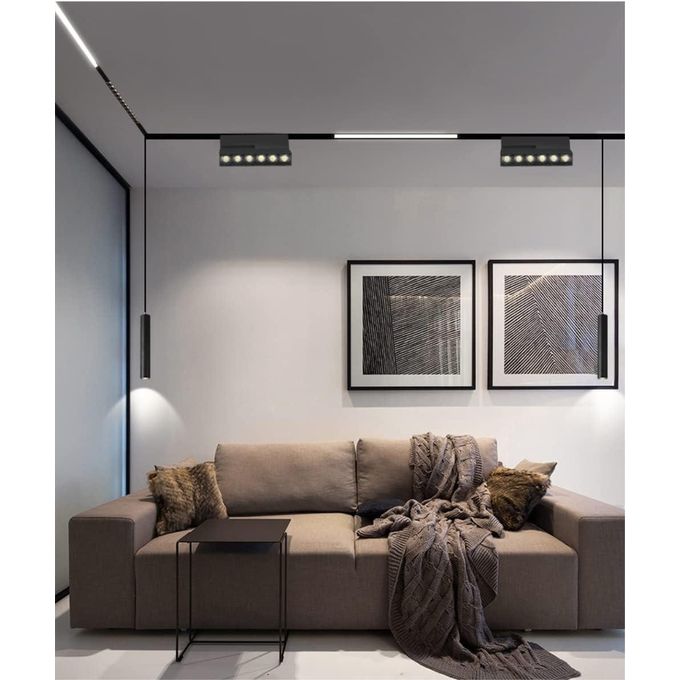 Magnetic track light system magnet ceiling recessed