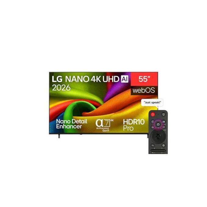 تلفزيون NANO 4K UHD AI NU84 Smart TV 2026 الذكي مقاس55 بوصة