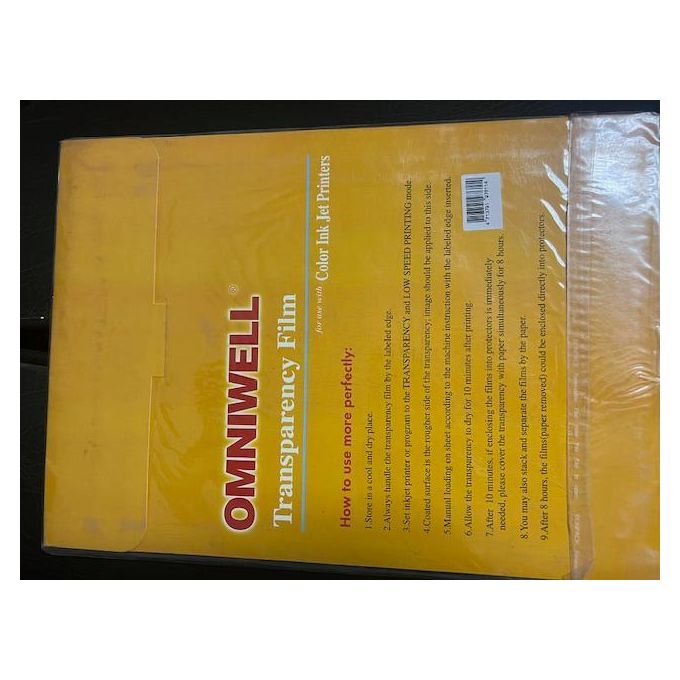 Transparency film for color inkjet printer 20 sheets - OMNIWELL - Jumia ...