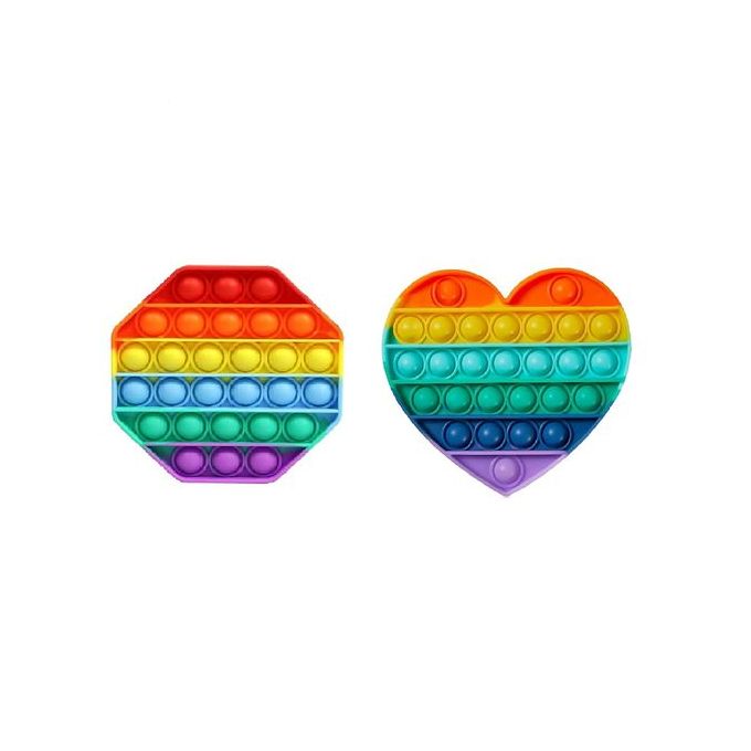 تسوق Pop It Fidget Toy Pop It Heart and Octagon 2 Pcs اونلاين | جوميا مصر