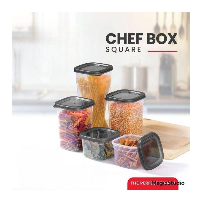 Chef Box Square - 5 Pcs. - Lamsa Plast - Jumia Egypt
