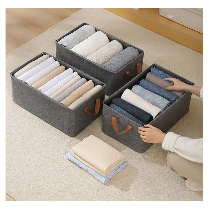 Clothes Storage Organizer – Foldable Home Storage Box with