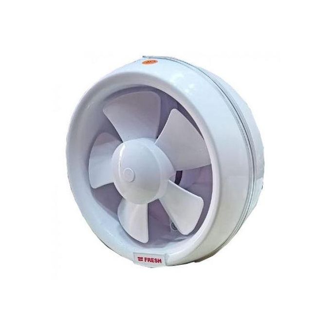Glass extractor fan - 6 inches - white - Fresh - جوميا مصر