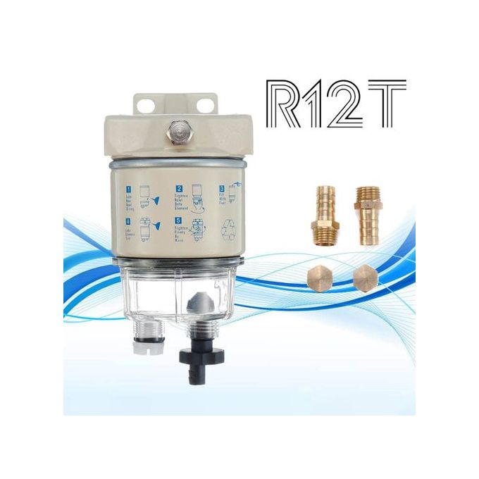 Generic R12T Marine Fuel Filter Water Separator Diesel-Engine For ...