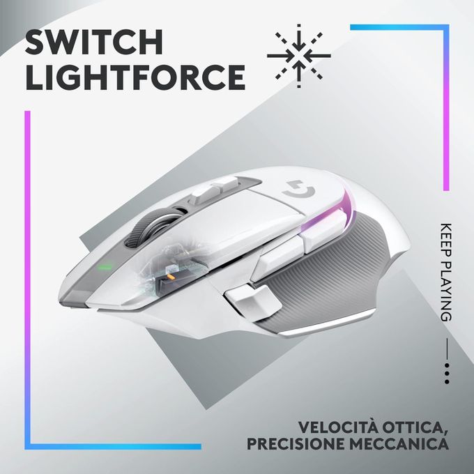 502 X Plus Lightspeed Wireless RGB Gaming Mouse - Optical