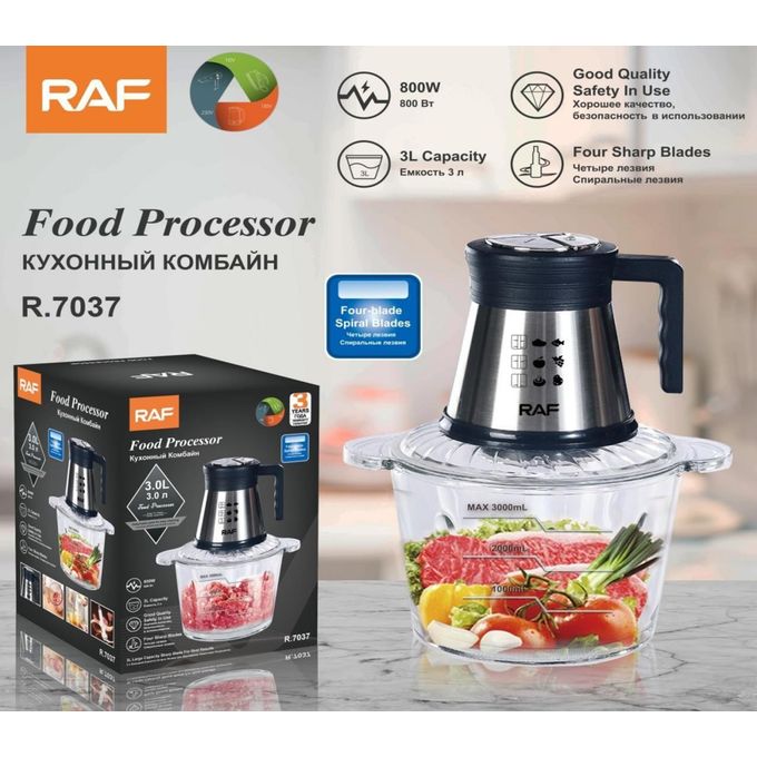 R.7037 Mini Wonder Chopper Body 800 Watt - 3.0 L - RAF - Jumia Egypt