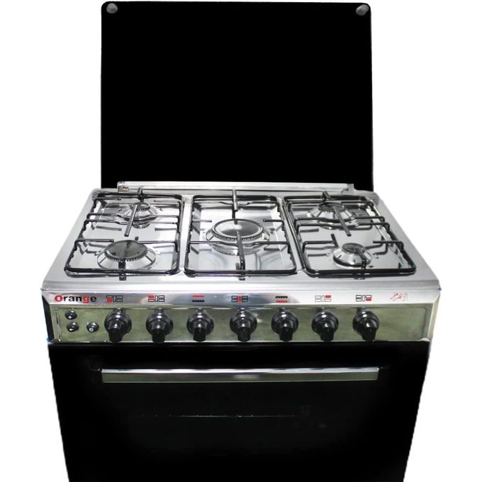 5-burner gas stove, 60 x 80 cm, fully stainless steel, from Al-Ahram ...