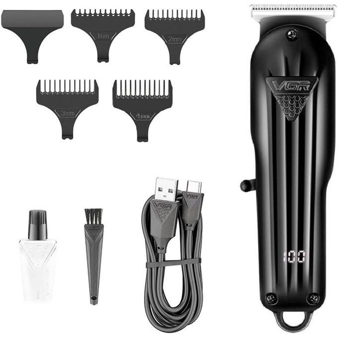 V-982 Digital Display Professional Cordless Hair Clippers Cutter ...