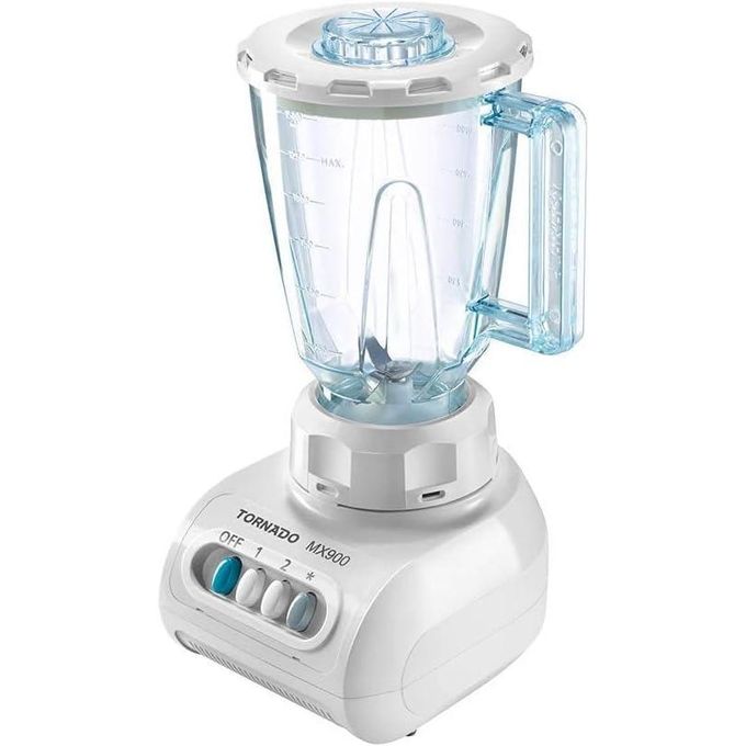 Electric Blender 1.5 Liters, 250 Watts, with 2 Mills, White