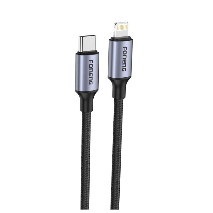 20W PD Charging and Data Transfer Cable Type C to Lightning 1200mm ...