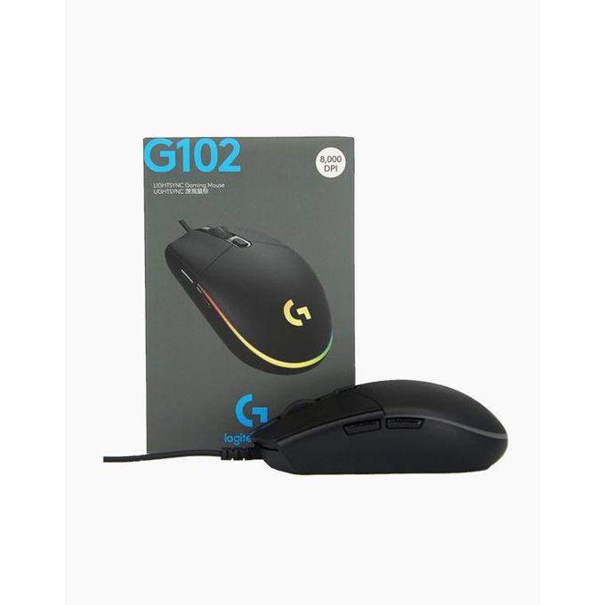 G102 Lightsync Wired RGB Gaming Mouse 8000DPI - Logitech - Jumia Egypt