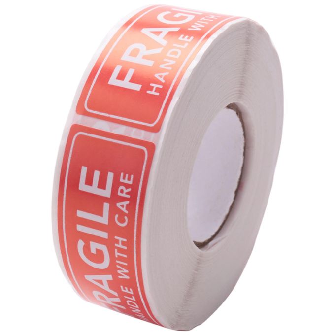Generic 1 Roll/500Pcs Fragile Stickers - Fragile Handle with Care ...
