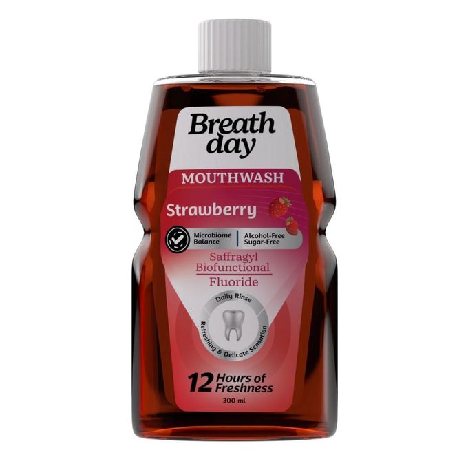 Breath day-Mouthwash Strawberry Flavor 300 ml - Parkville
