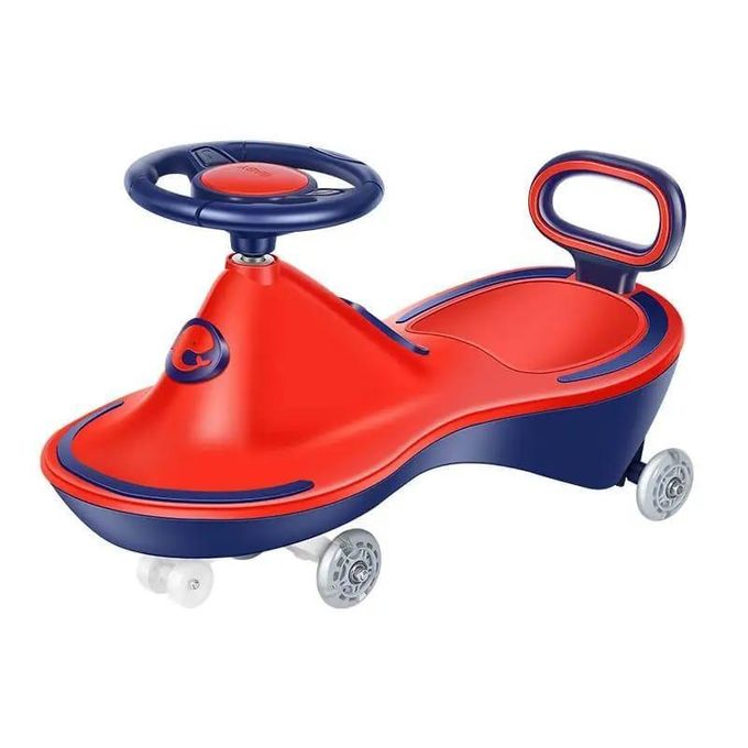 Kids Plasma Swing Car Ride On Toy with Steering Wheel
