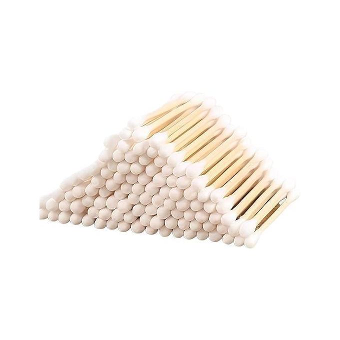 200 Pieces Wooden Cotton Buds - 100% Wood Ear Cleaner Great for Makeup ...