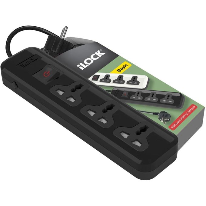 I LOCK Power Strip with 3 Universal Outlets - Basic - iLOCK - Jumia Egypt