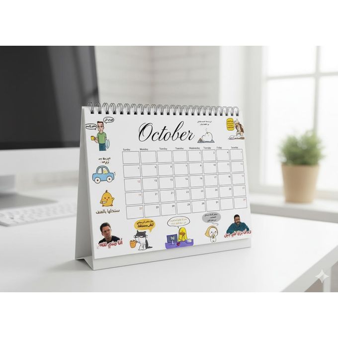 Desk Calendar 2026 Comedy Series Monthly Calendar Wire Loop Calendar ...