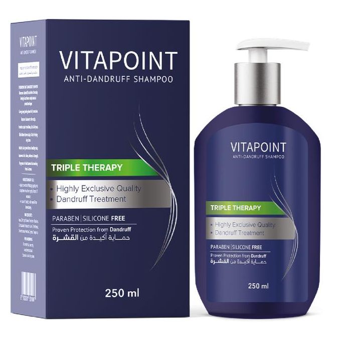 Vitapoint Anti-Dandruff Shampoo 250ml - Melano Pharma