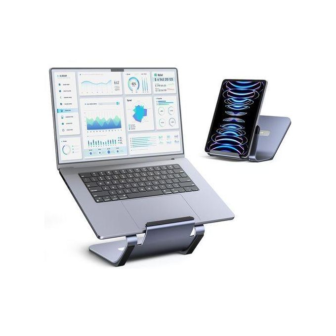 Aluminum Bending Laptop Stand - Ergonomic and Adjustable