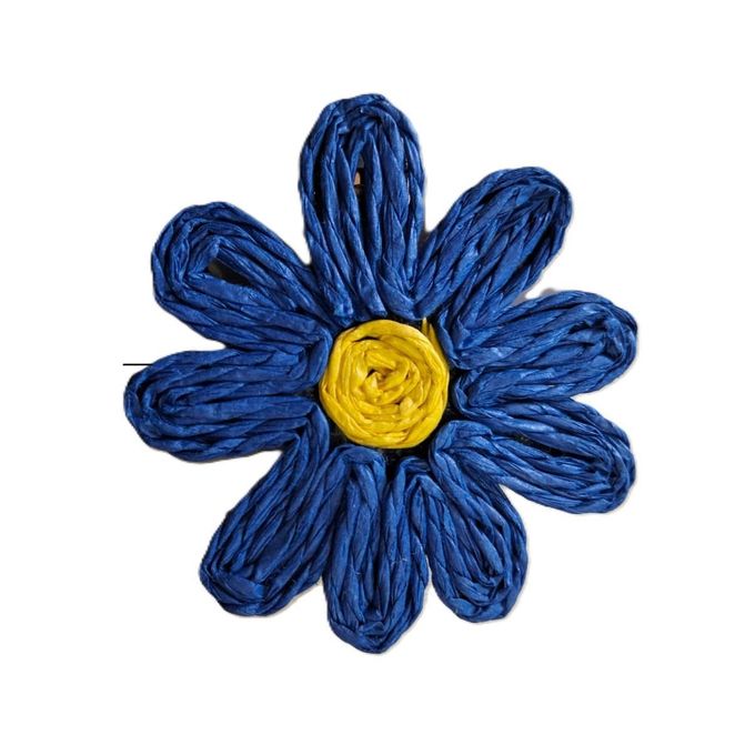 Blue & Yellow Boho Flower Hair Clip - Generic - Jumia Egypt