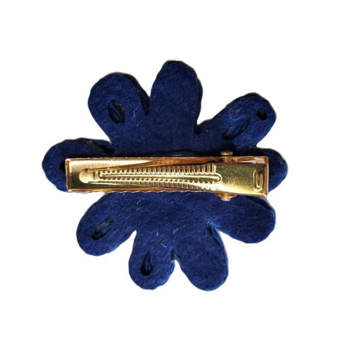 Blue & Yellow Boho Flower Hair Clip - Generic - Jumia Egypt
