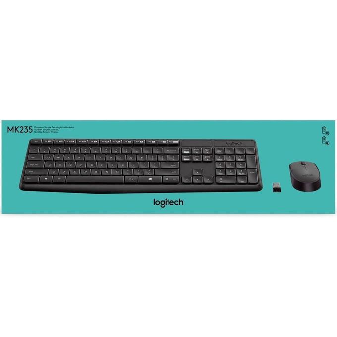 MK235 Wireless Keyboard and Mouse Combo with USB