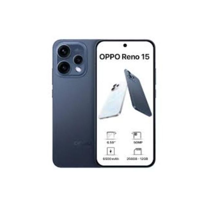 Reno15 Dual SIM, 256GB, 12GB RAM, 5G - Twilight Blue - OPPO - جوميا مصر