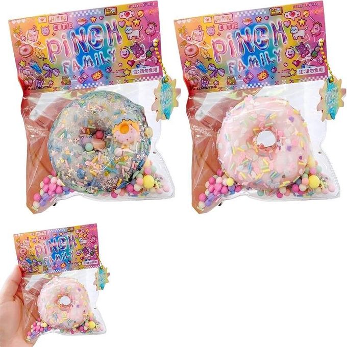 Pack Of 2 Anti-Stress Toy Mochi Squishy Doughnut Squish Toys Mini ...