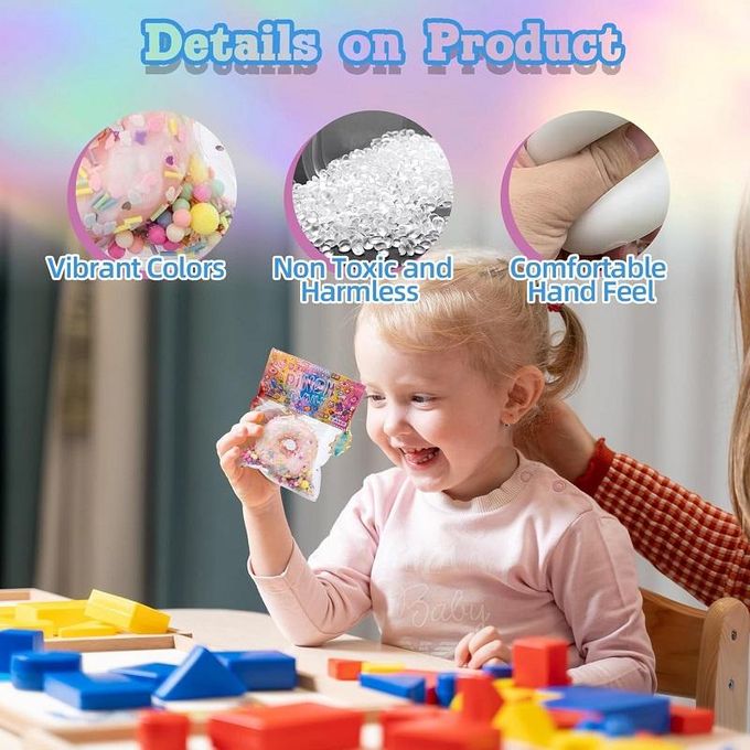 Pack Of 2 Anti-Stress Toy Mochi Squishy Doughnut Squish Toys Mini ...