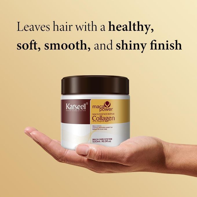 maca power Collagen for dry damaged hair 500 ml - Karseell - Jumia Egypt