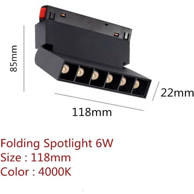 Magnetic track light system magnet ceiling recessed